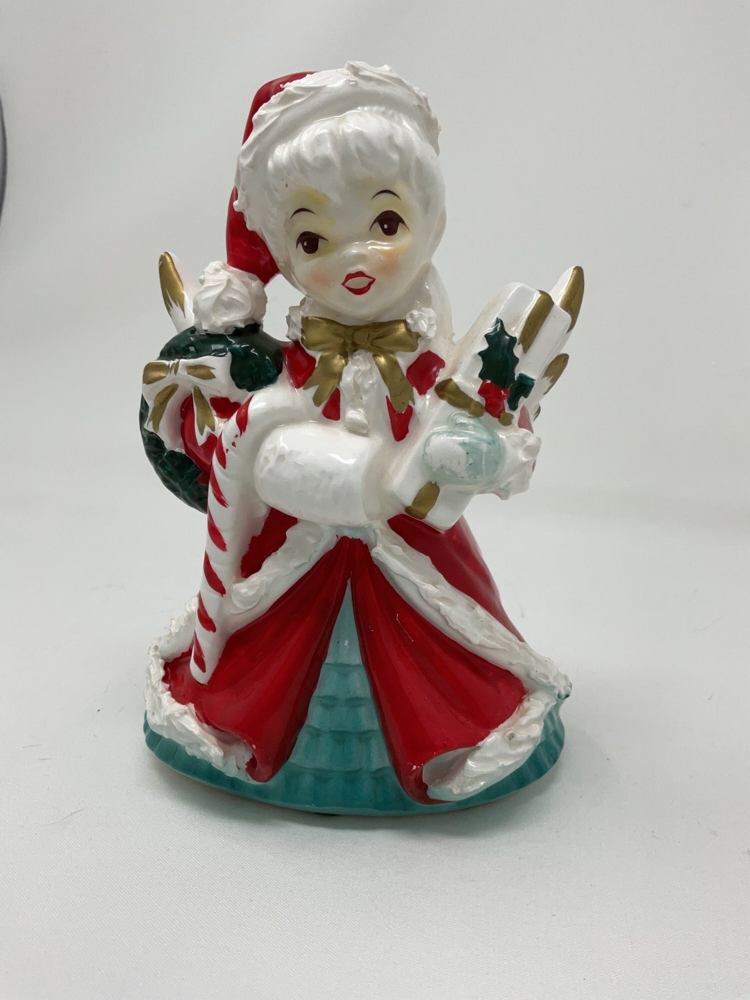 Vintage Porcelain Christmas Angel Planter - Etsy