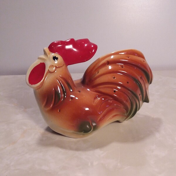 1950s Ceramic Rooster Figurine - Etsy