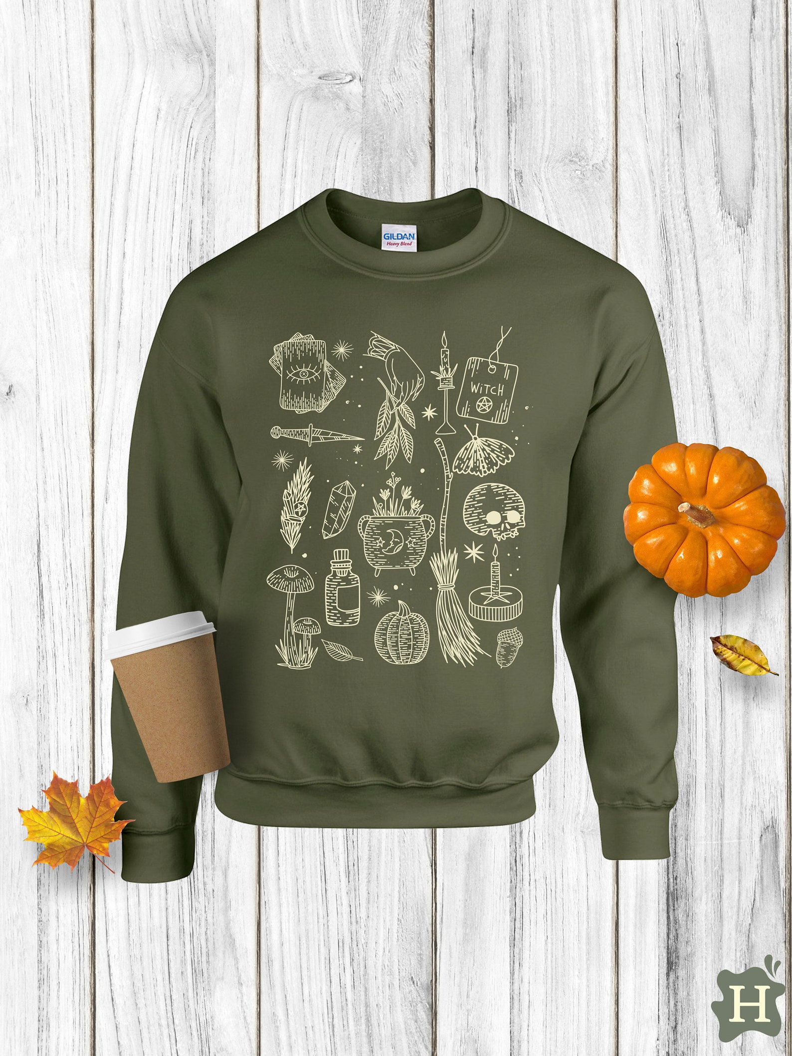 Witchy Things Sweatshirt Vintage Halloween Sweatshirt Witchy - Etsy