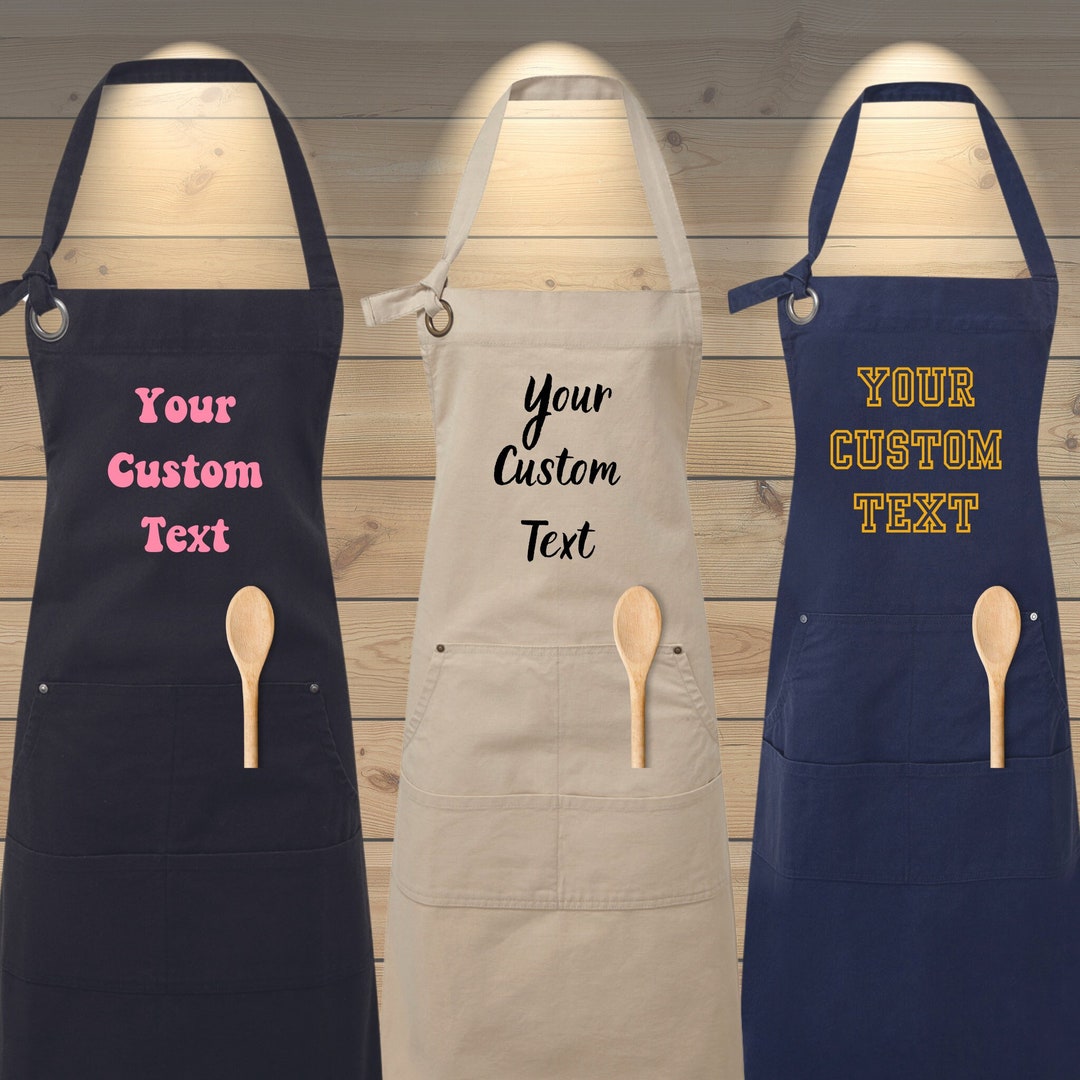 Custom Hair Stylist Apron, Custom Kitchen Apron With Pockets ...