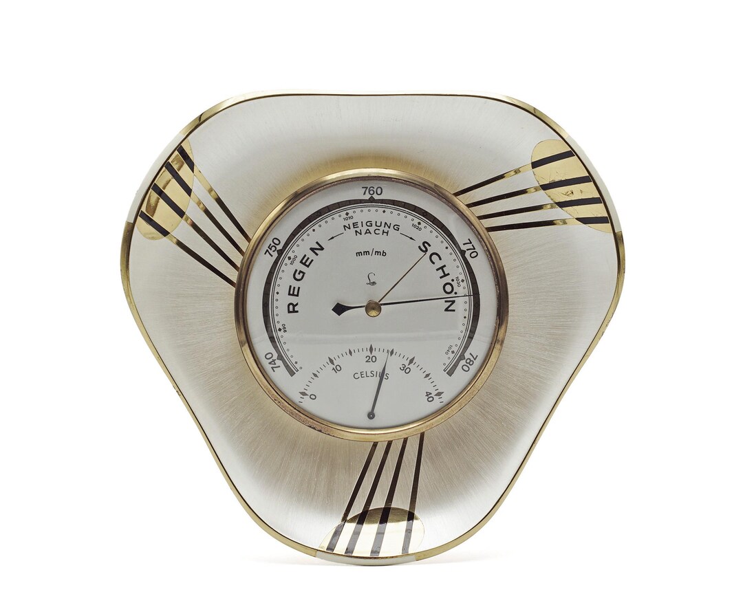 Vintage German LUFFT 1950s Mid-century Modernist Rockabilly Era Weather ...