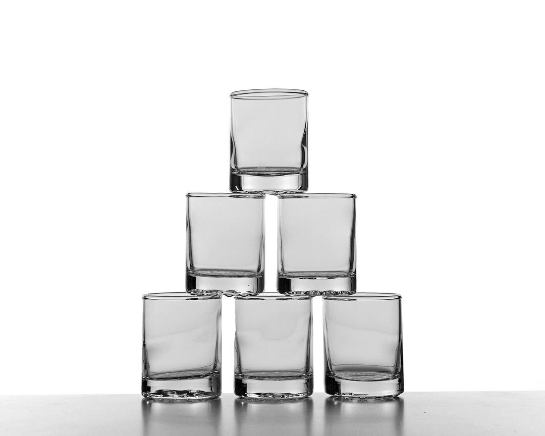 Complete Set of Six Vintage 1960-70s Mid Century Shot Glasses With ...