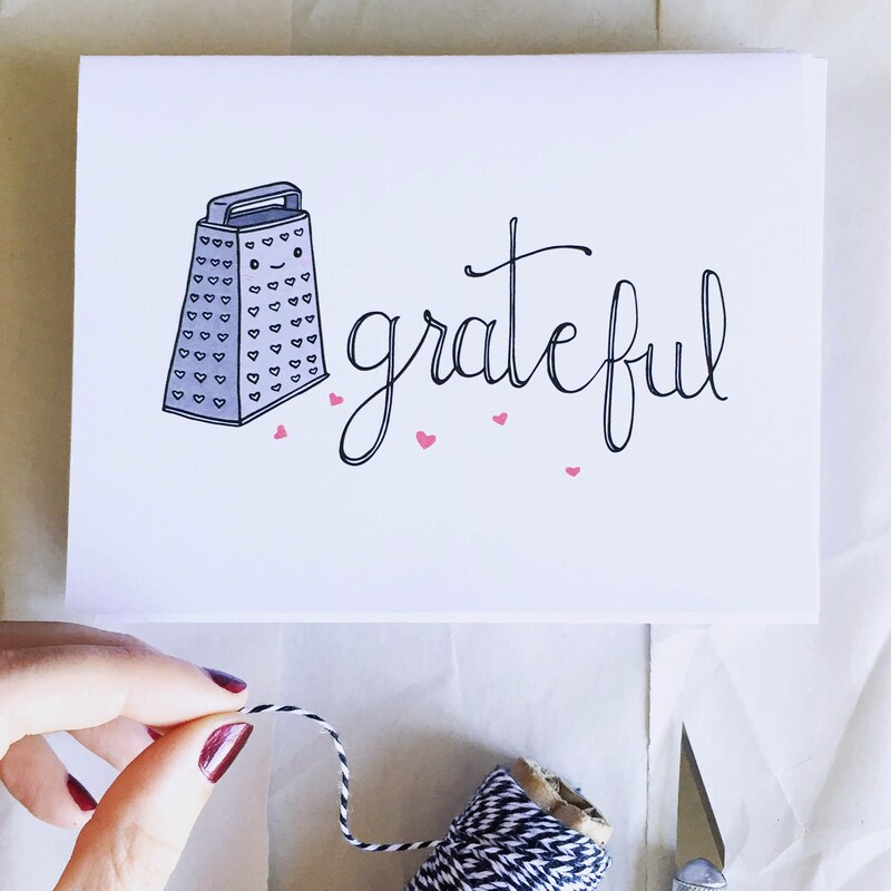 Grateful Pun Card - Etsy