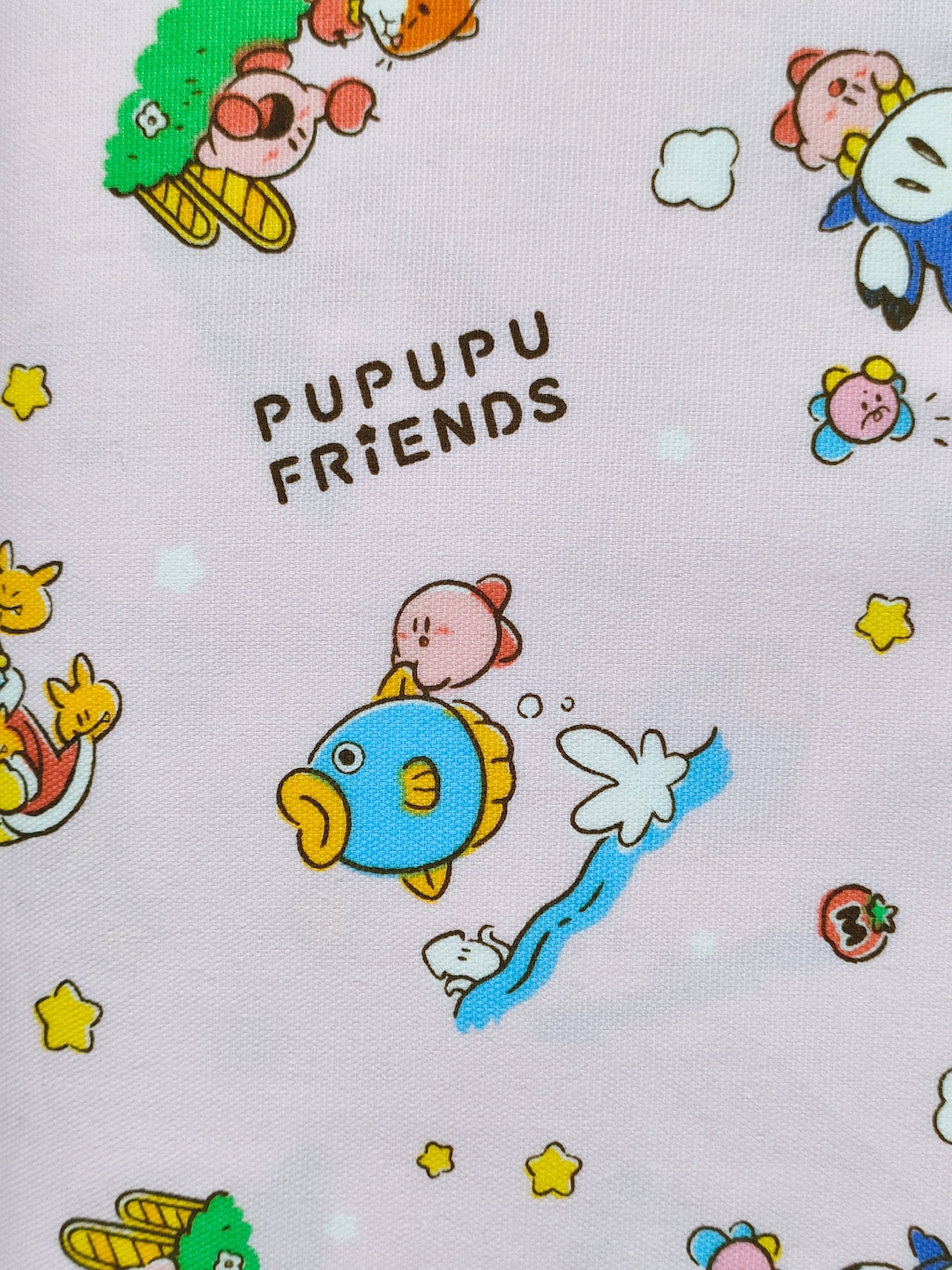 Kirby Pupupu Friends Fabric Made in Japan - Etsy