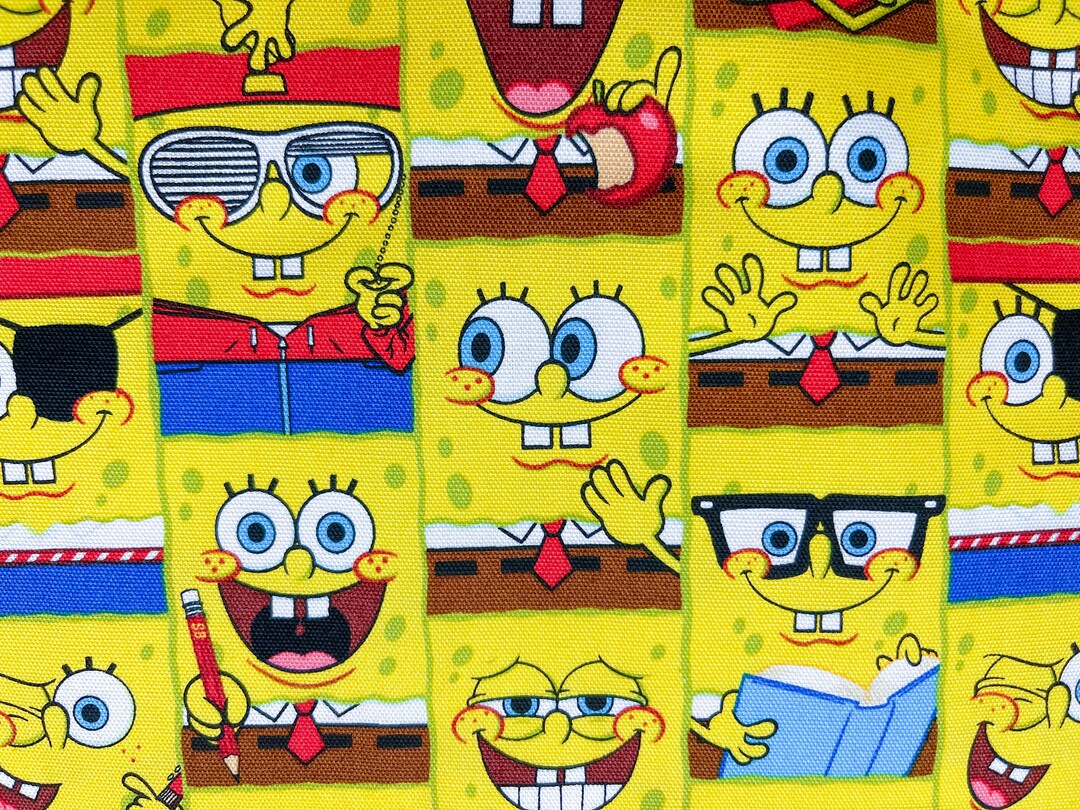 Spongebob Squarepants Yellow Fabric Made in Japan - Etsy