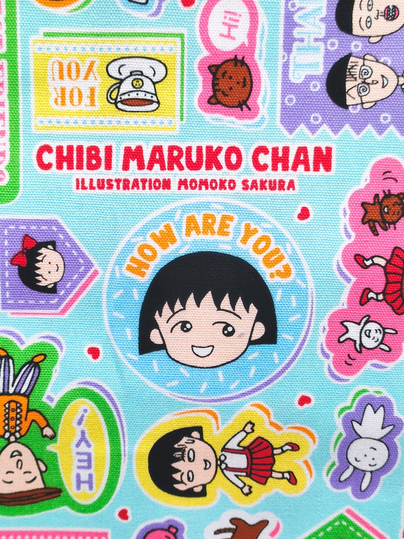 Chibi Maruko-chan and Friends Fabric Made in Japan - Etsy
