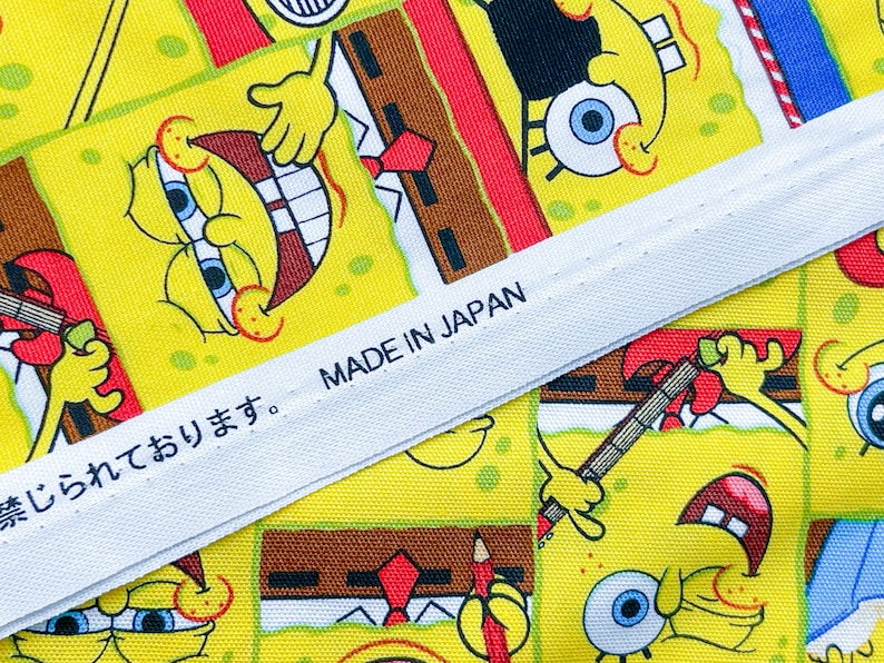 Spongebob Squarepants Yellow Fabric Made in Japan - Etsy