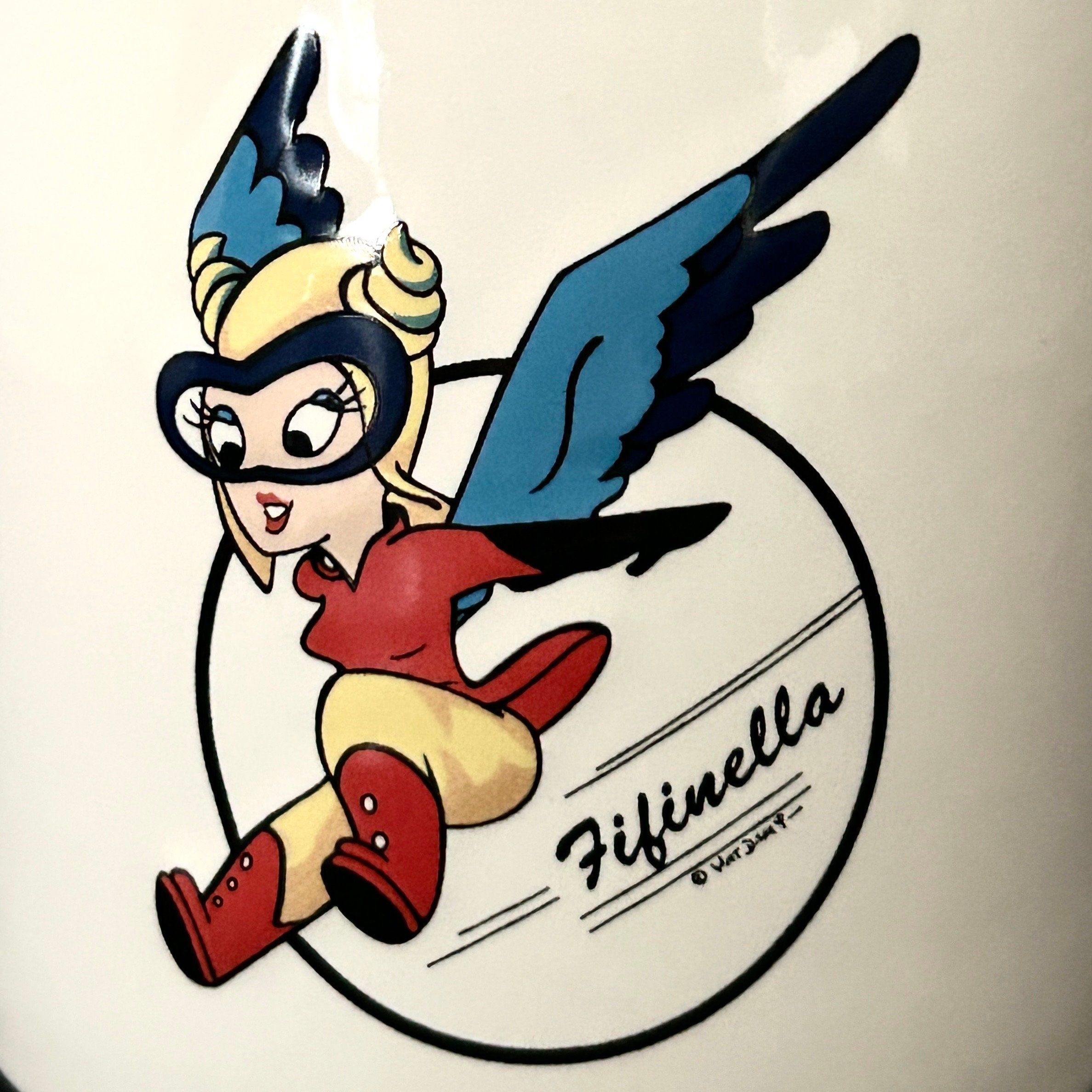 Girl Power Fifinella WWII WASP Mug Women's Airforce Pilots A Female ...