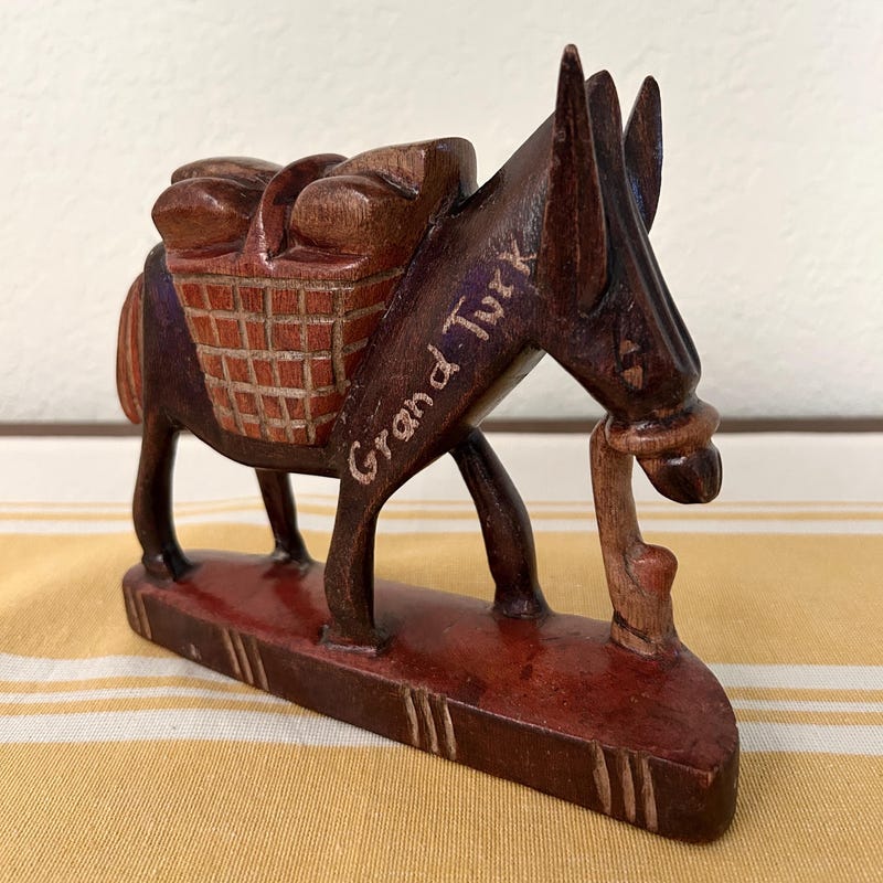 Wooden Donkey Figurine - Etsy