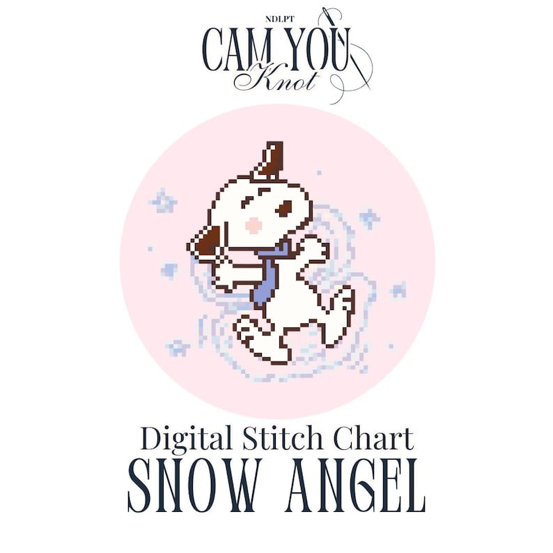 Snow Angel Digital Needlepoint Stitch Chart - Etsy