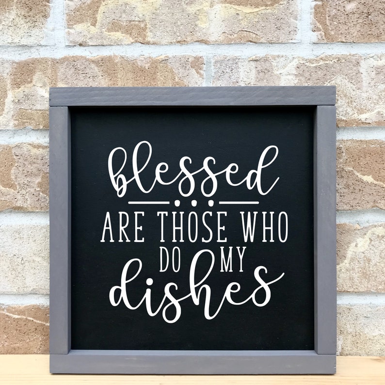 Do My Dishes Framed Wood Sign Farmhouse Sign Wooden Sign - Etsy