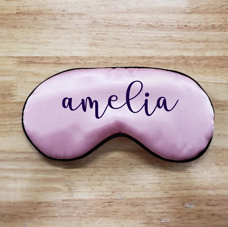 Personalized Satin Sleep Mask Luxury Sleep Mask Custom Eye Etsy