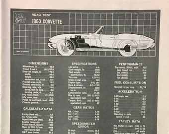 1963 corvette | Etsy