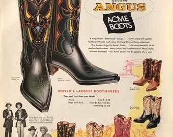 Acme boot | Etsy