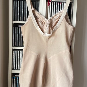 Vintage 60s/70s Triumph Beige One Piece Corselette Girdle Bodysuit ...