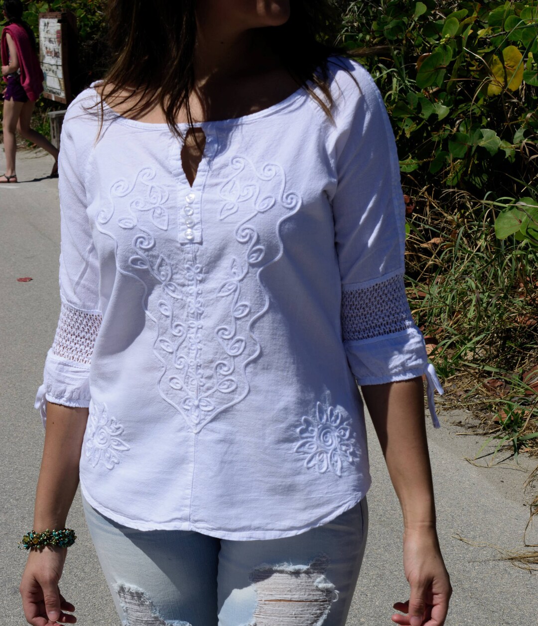 Handmade White Blouse, Women Blouse, Cotton Blouse; Summer Blouse - Etsy
