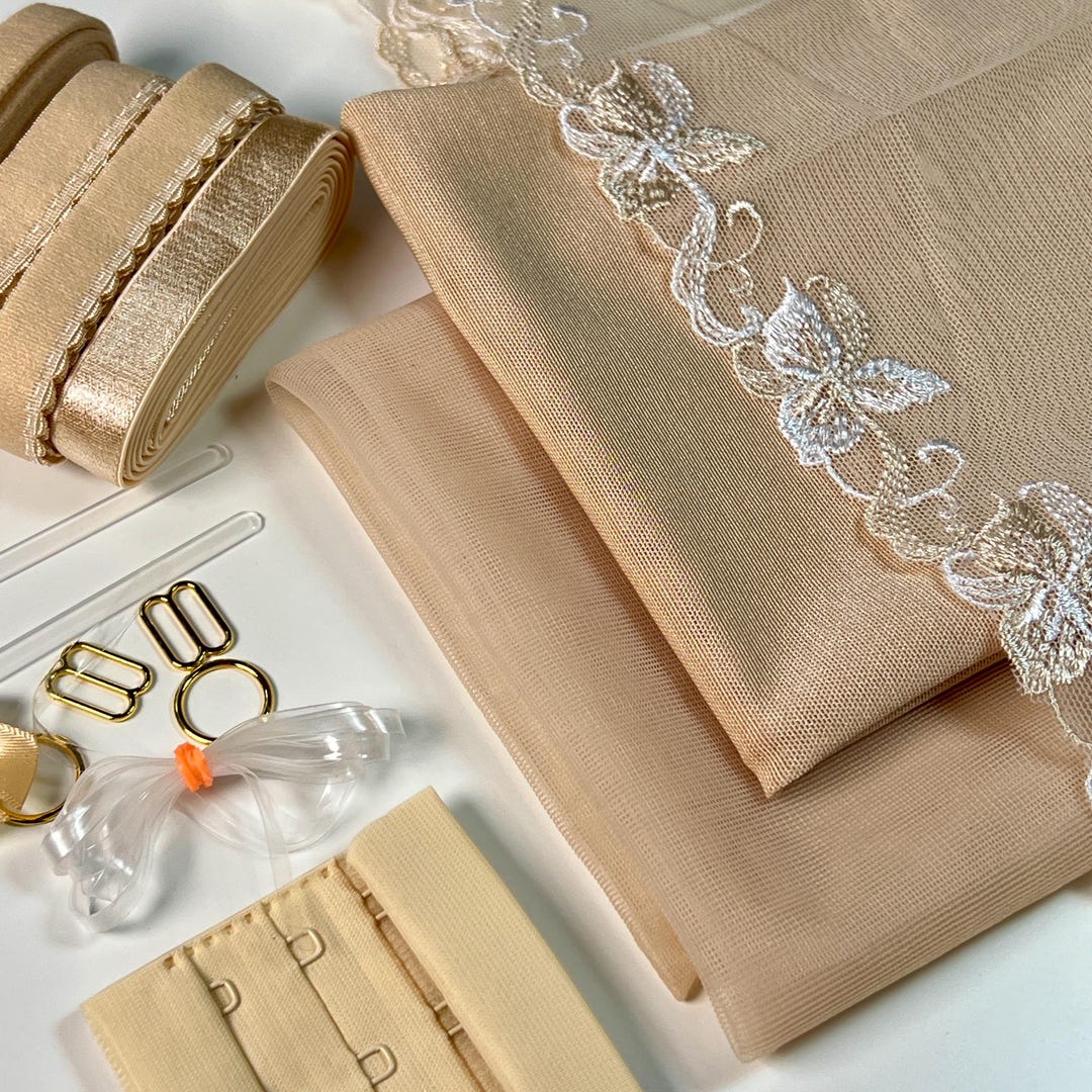 Bra Making Kit | Bra Sewing Kit | Non Stretch Lace | Bralette DIY Kit ...