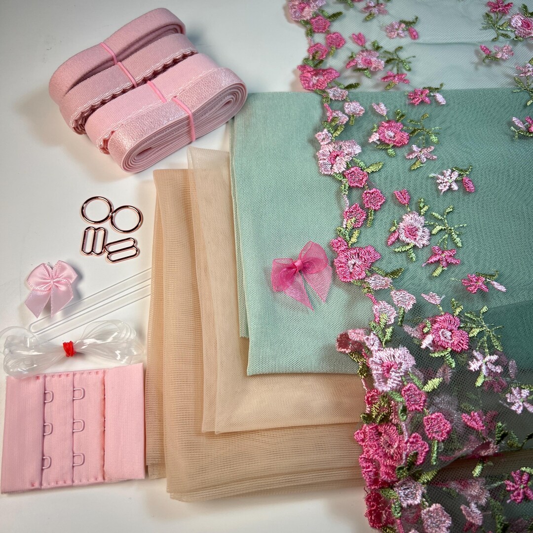 Petal Kiss Premium Bra Making Kit | Bra Sewing Kit | Non Stretch | Bra ...