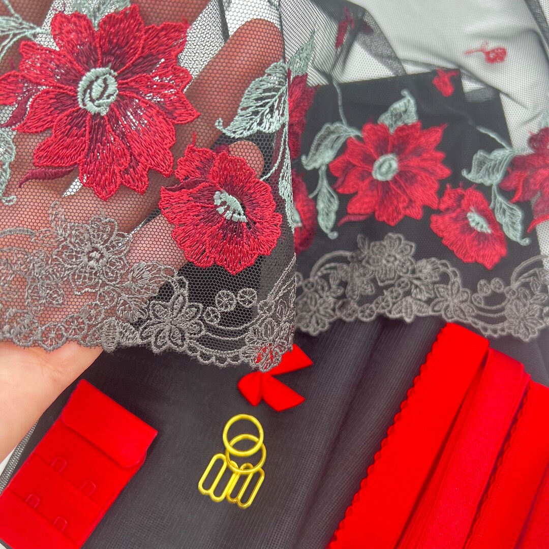 Bra Making Kit 9 | Bra Sewing Kit | Non Stretch | Bralette DIY Kit ...