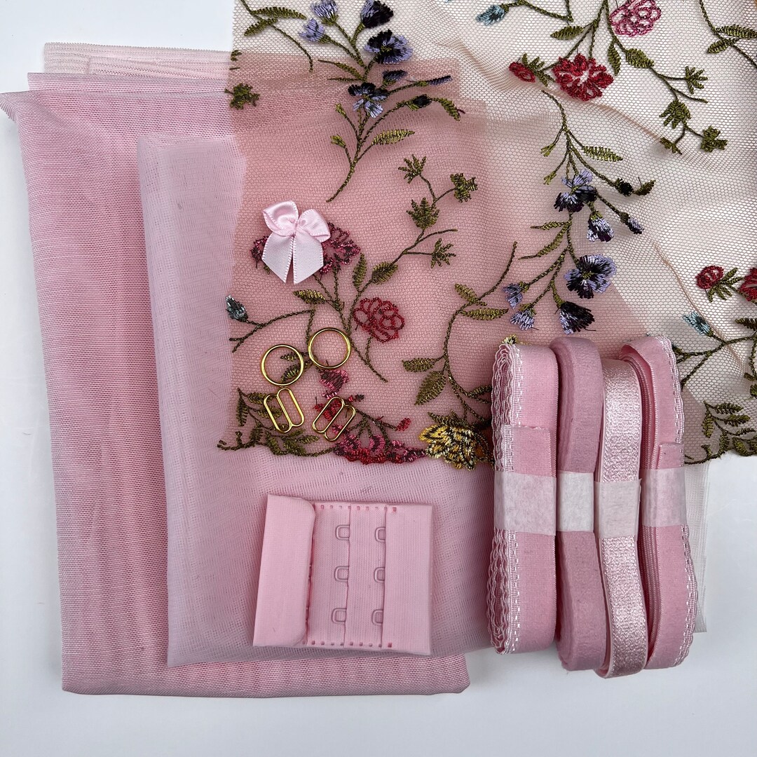Bra Making Kit Bra Sewing Kit Non Stretch Bralette DIY Kit Bra Kit ...