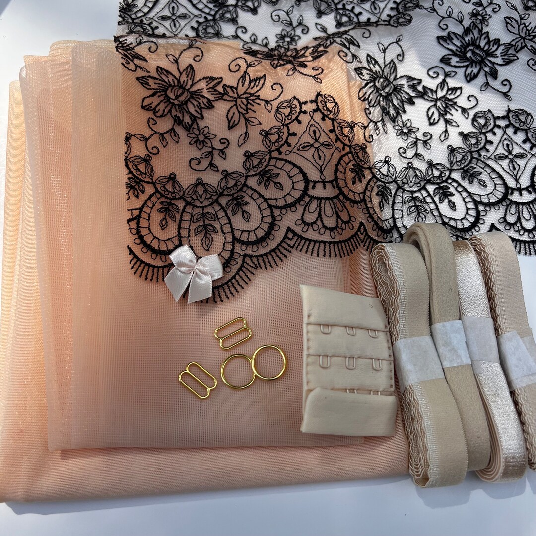 Bra Making Kit Bra Sewing Kit Non Stretch Bralette DIY Kit Bra Kit ...
