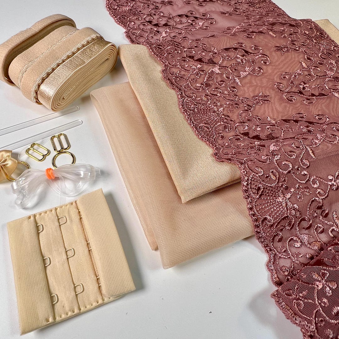 Bra Making Kit | Bra Sewing Kit | Stretch Lace | Bralette DIY Kit | Bra ...