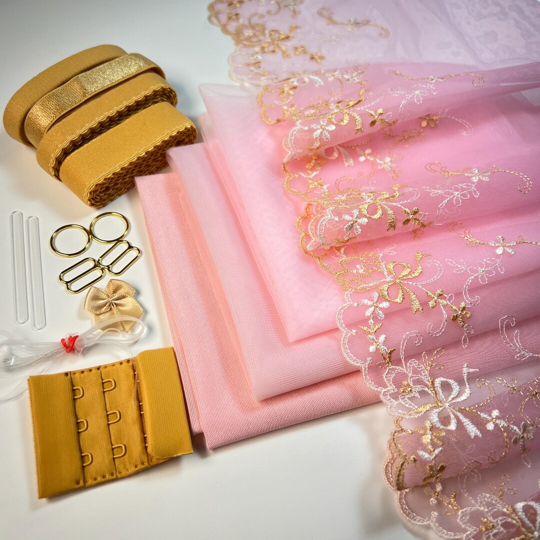 Golden Bow Premium Bra Making Kit | Bra Sewing Kit | Non Stretch | Bra ...