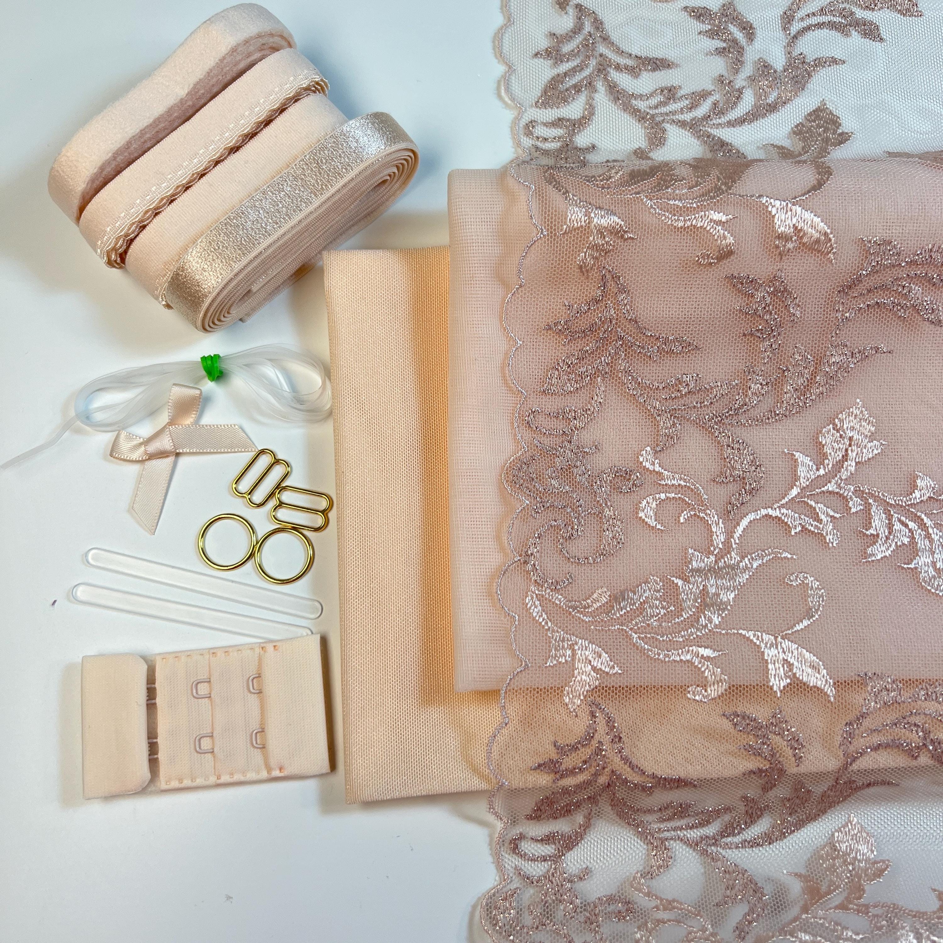 Bra Making Kit | Bra Sewing Kit | Non Stretch Lace | Bralette DIY Kit ...