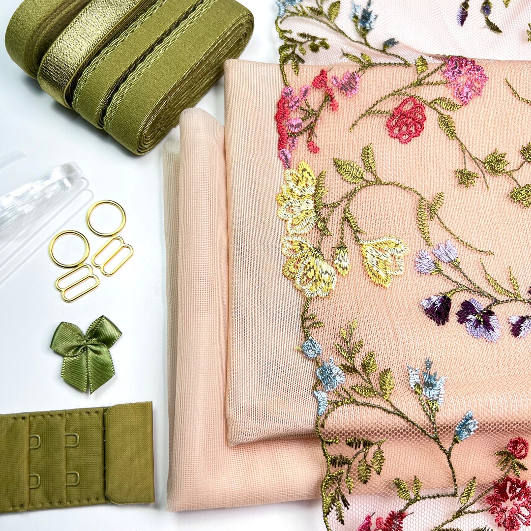 Bra Making Kit | Bra Sewing Kit | Non Stretch | Bralette DIY Kit | Bra ...