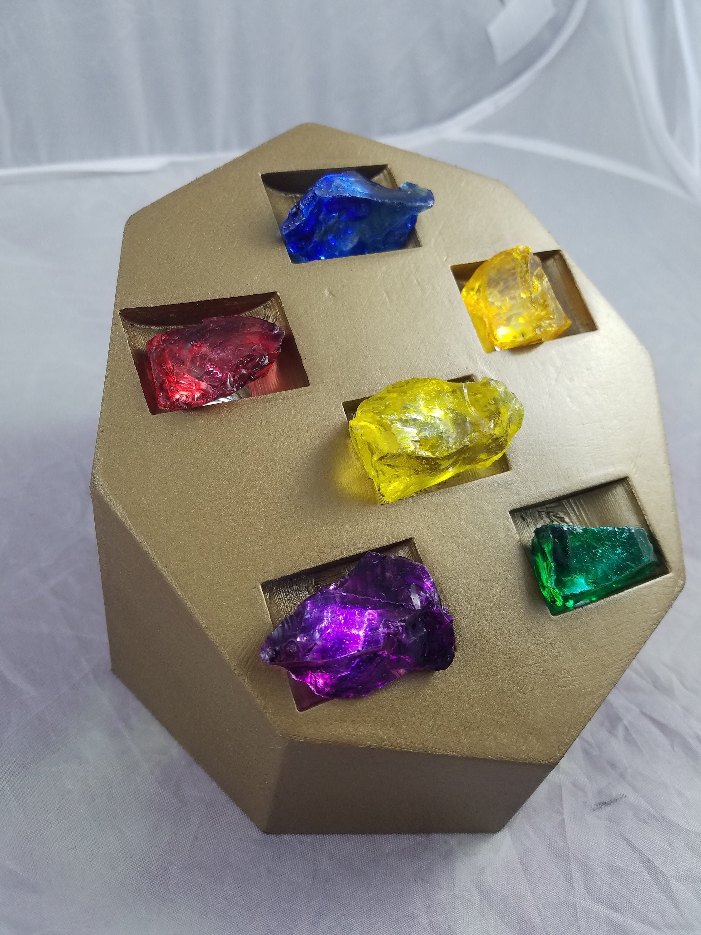 Marvel Infinity Stone Collection Set With Light up Display - Etsy UK