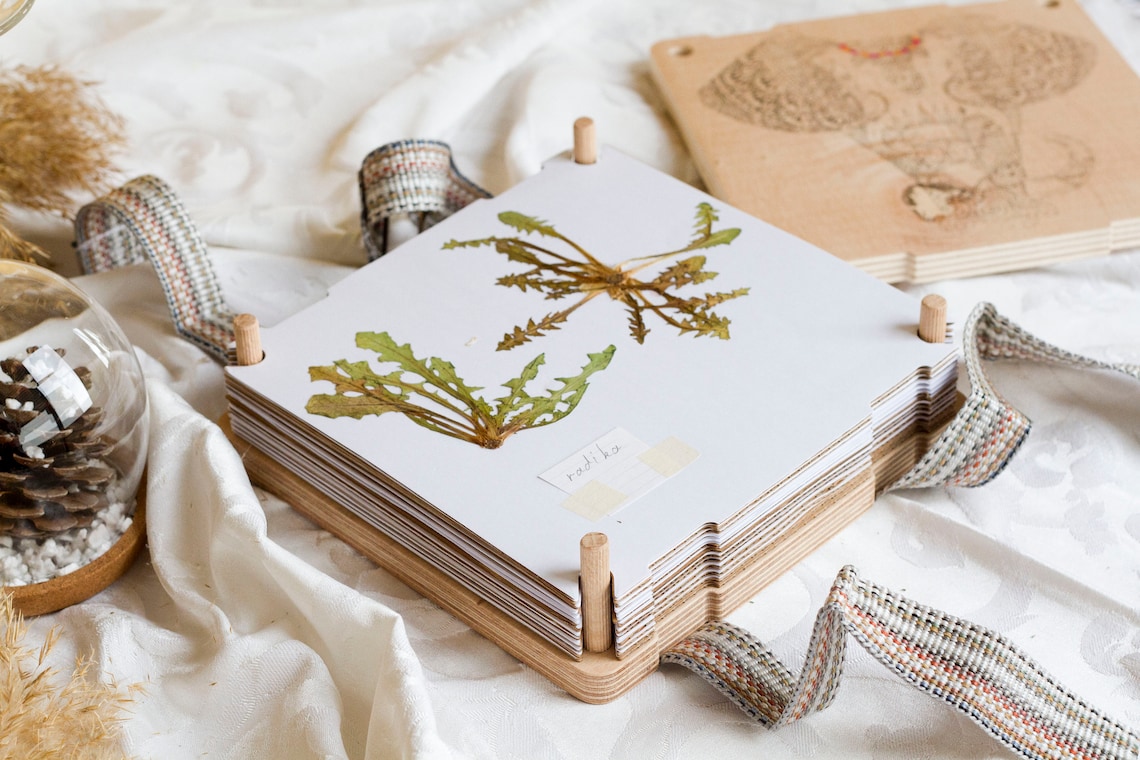 Wooden Flower Press Kit 21x21 Cm Plant Press Botanical - Etsy