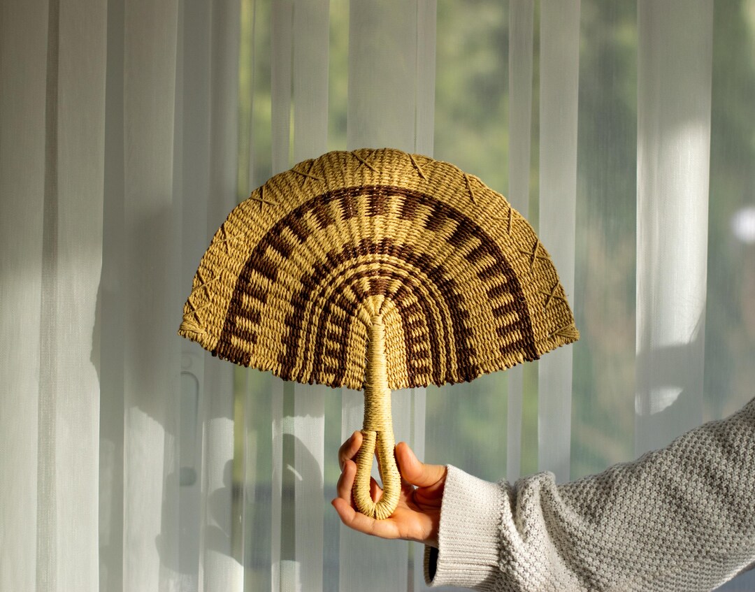 African Bolga Fan, Palm Fiber Wall Decor - Etsy
