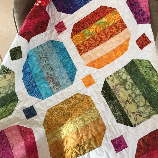 Geometric Quilt - Etsy