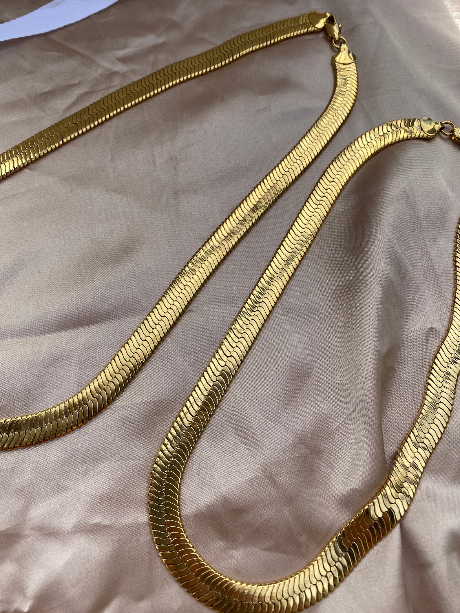 18k Gold Plated Snake Chain Thick Gold Snake Chain gold - Etsy