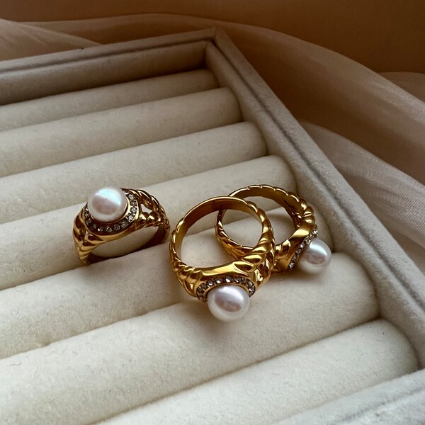 Single Pearl Ring - Etsy