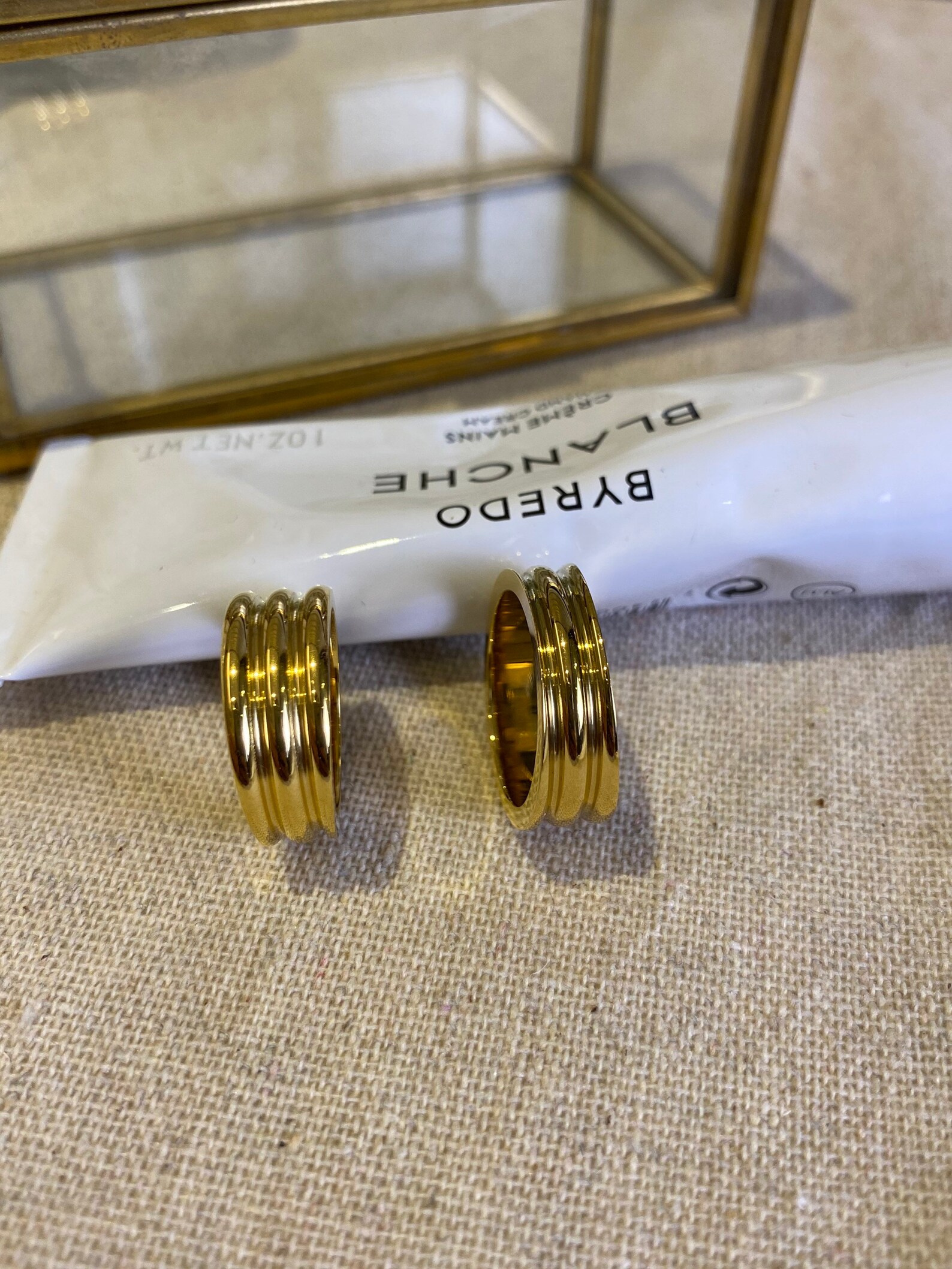 Thick Gold Band Ring Statement Ring Gold Line Ring Gold | Etsy