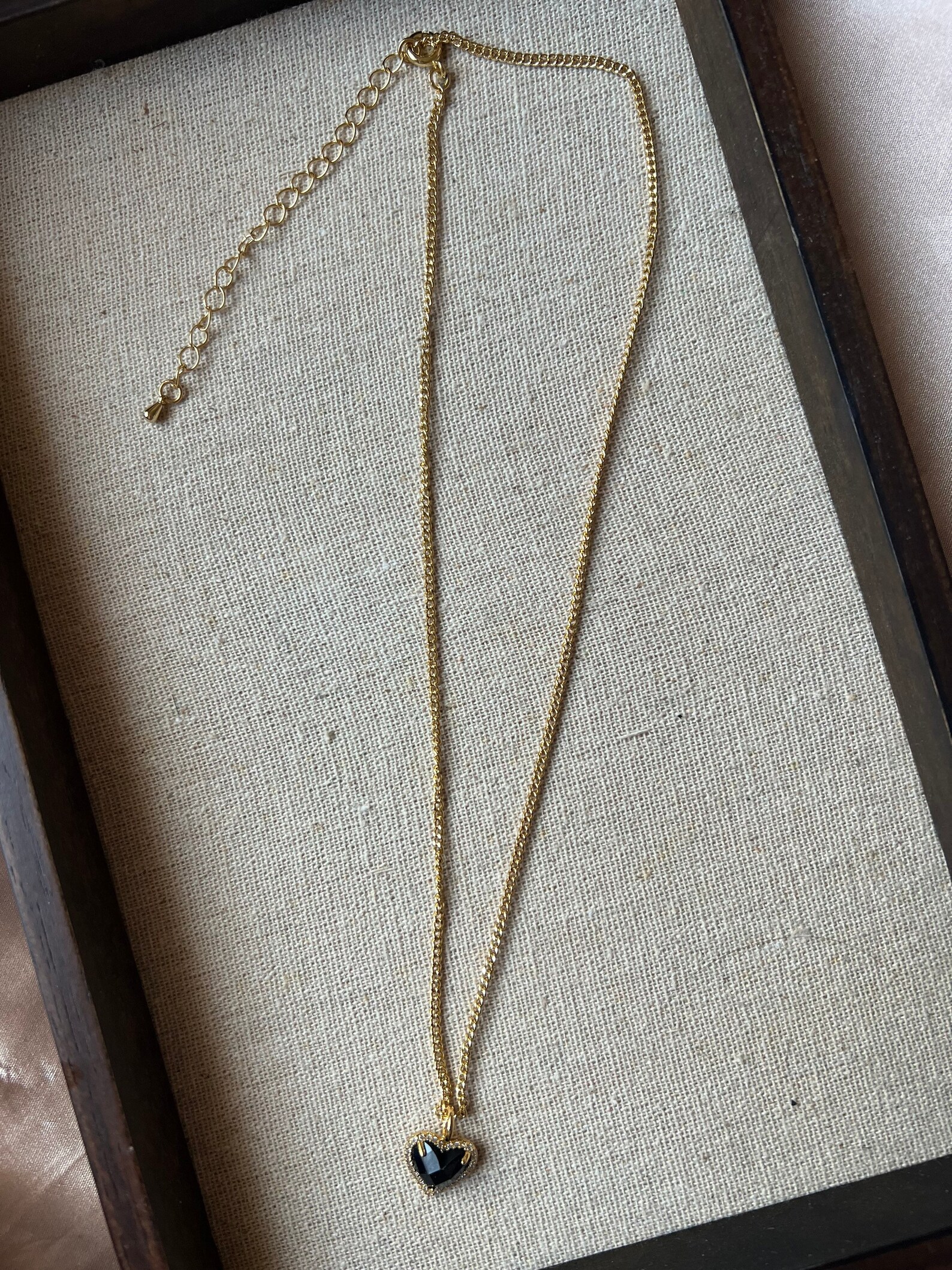 Heart Shaped Pendant Necklace Black Heart Necklace Pendant - Etsy