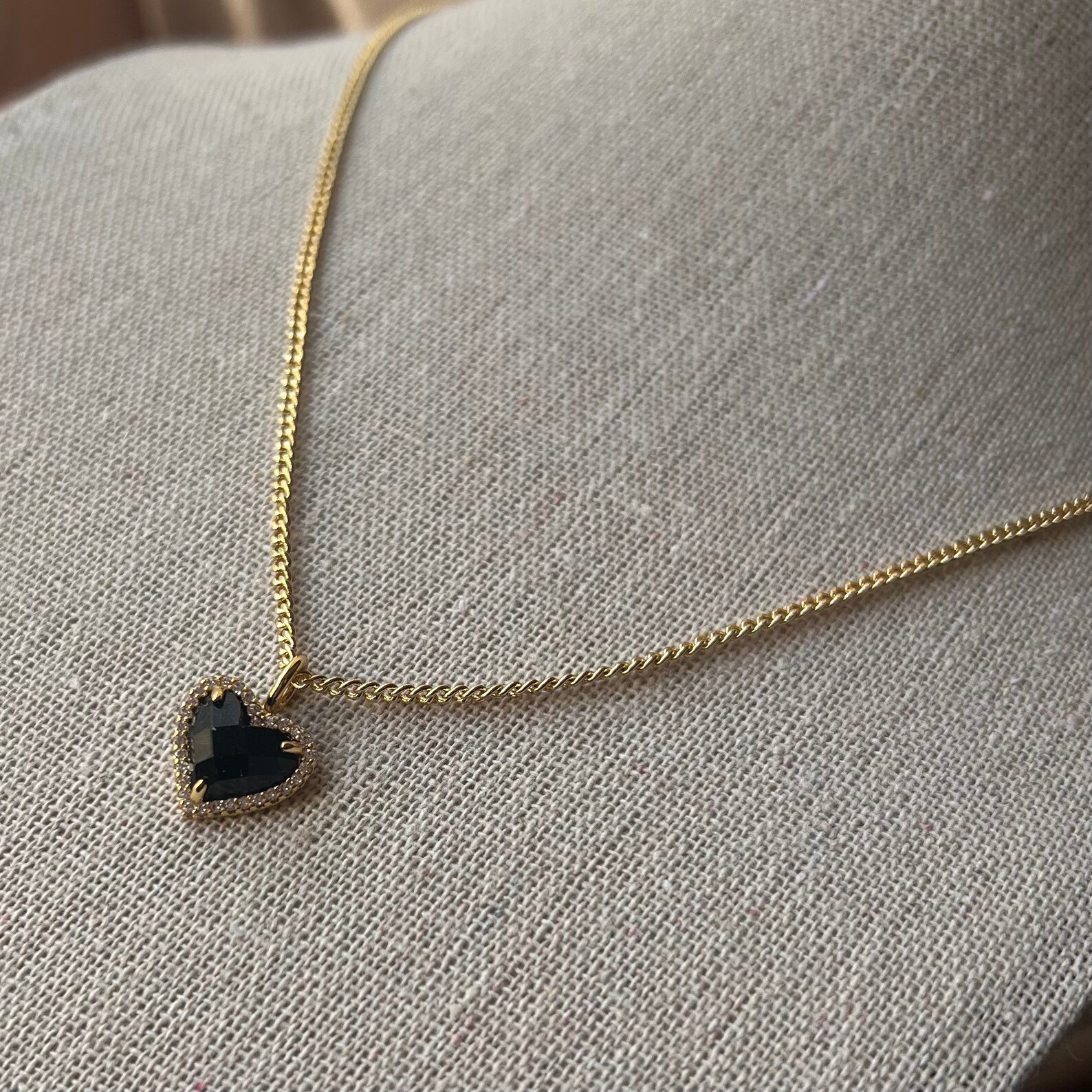 Heart Shaped Pendant Necklace Black Heart Necklace Pendant - Etsy