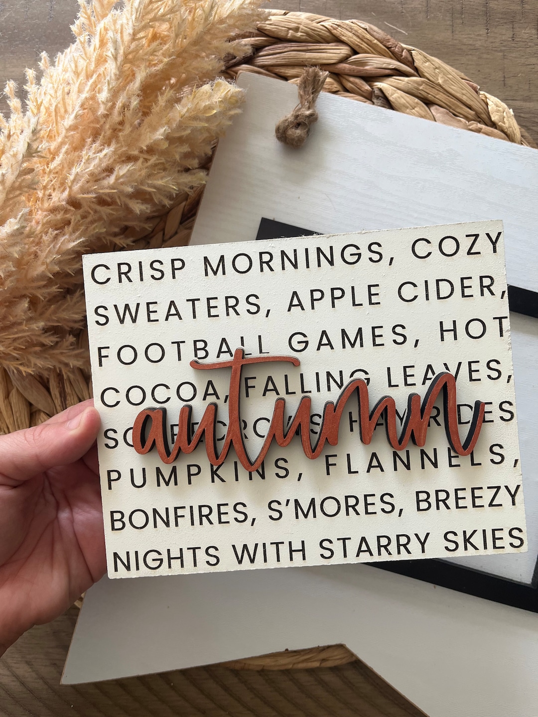 Autumn | Autumn Sign | Fall Sign | Door Decor | Pennant Sign | Front ...