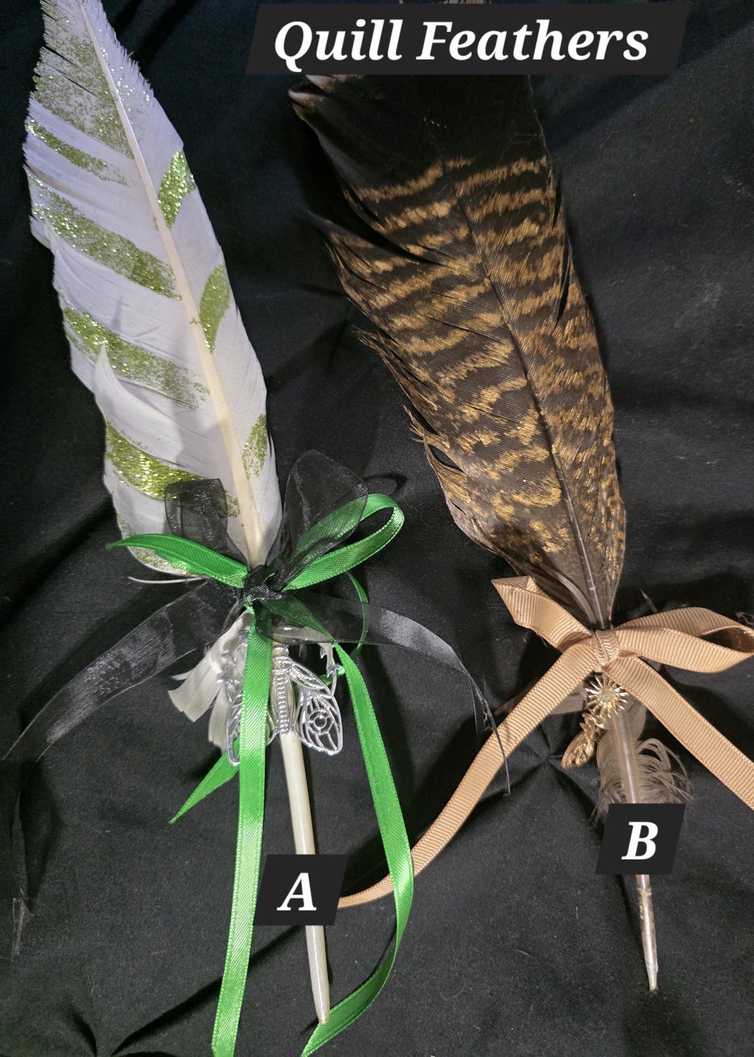 Handcrafted Quill Feather With Talisman - Ethically Sourced Relic - Etsy