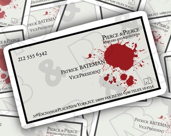 American Psycho Sticker Waterproof Vinyl Sticker Patrick - Etsy