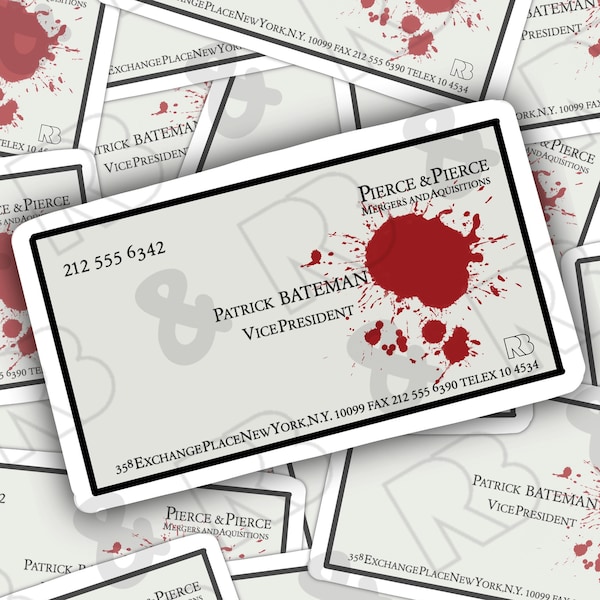 Patrick Bateman Business Card - Etsy