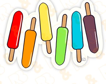 Popsicle Vinyl Sticker Decal - Etsy