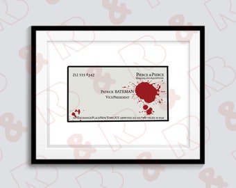 Patrick Bateman Business Card | Etsy