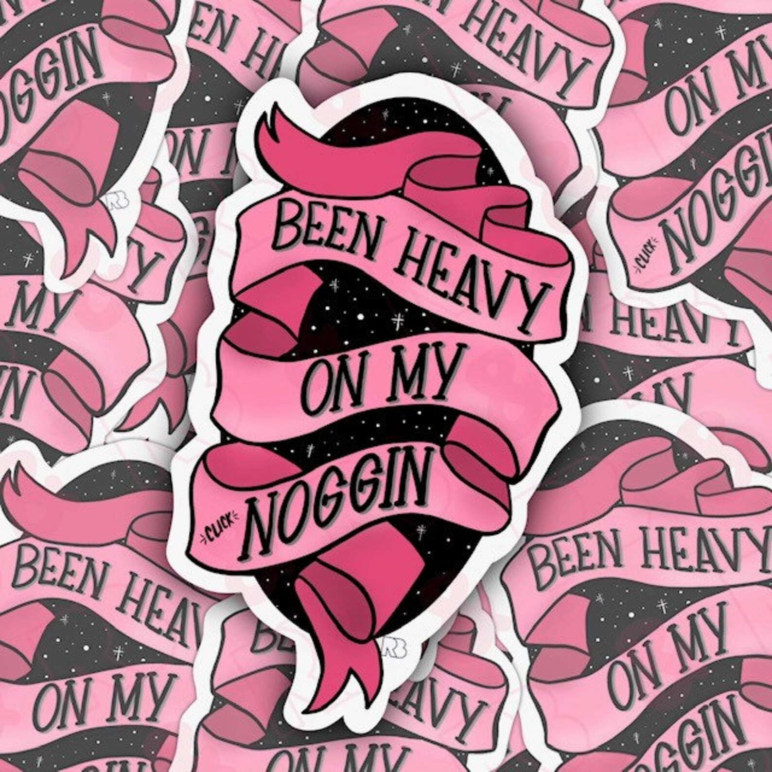 Been Heavy on My Noggin Sticker - Etsy