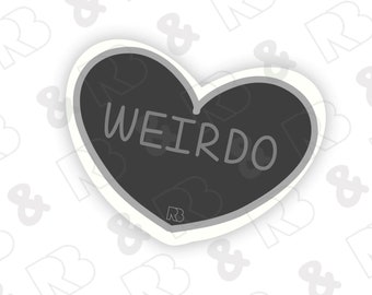 Weirdo Sticker | Etsy