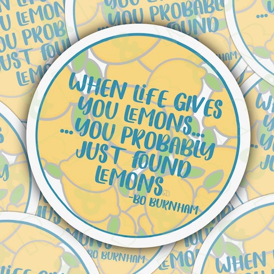 When Life Gives You Lemons Sticker - Etsy