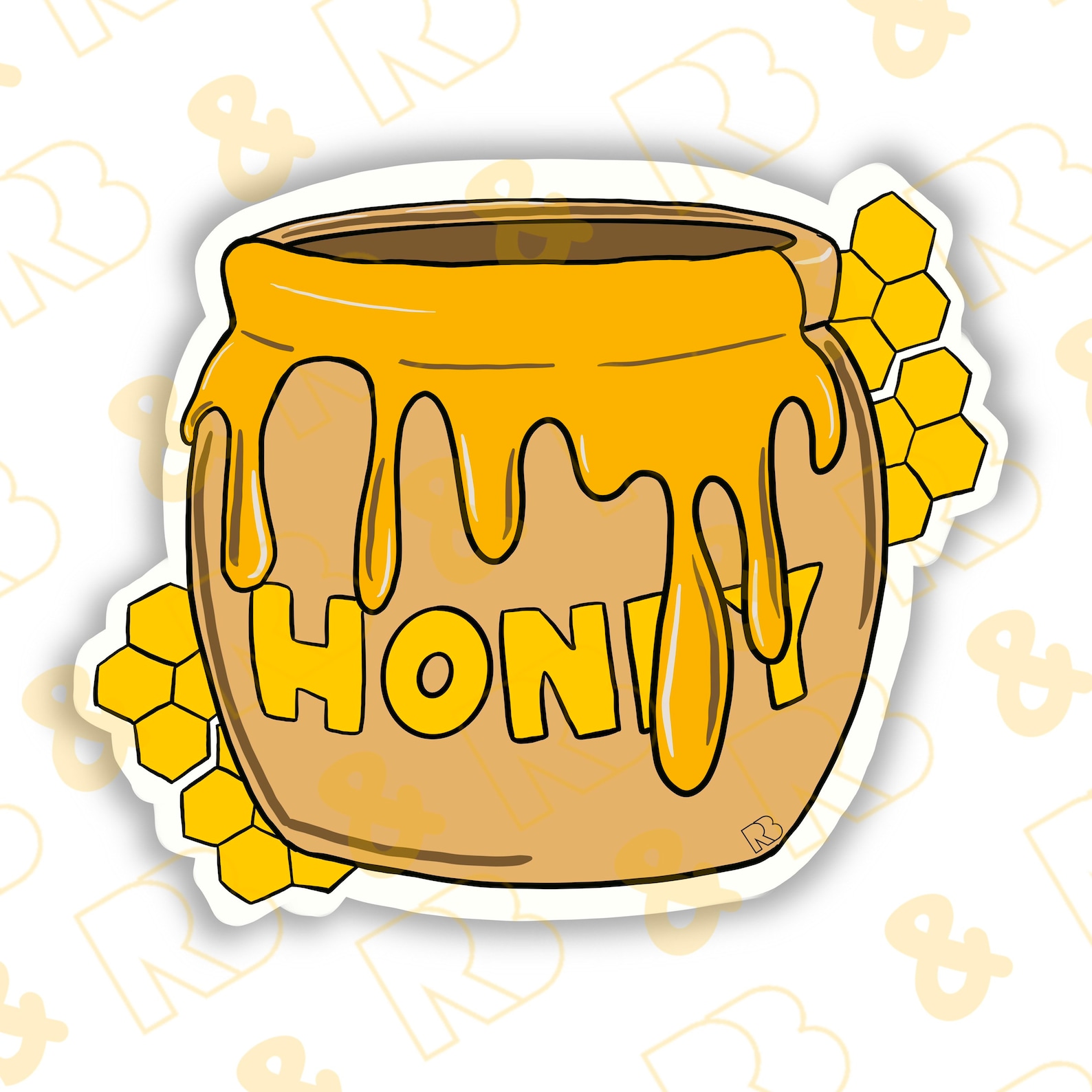 Honey Pot Sticker | Etsy
