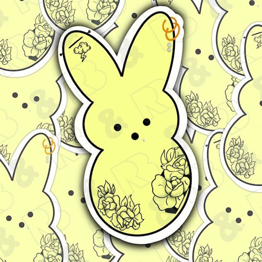 Yellow Peep Sticker - Etsy