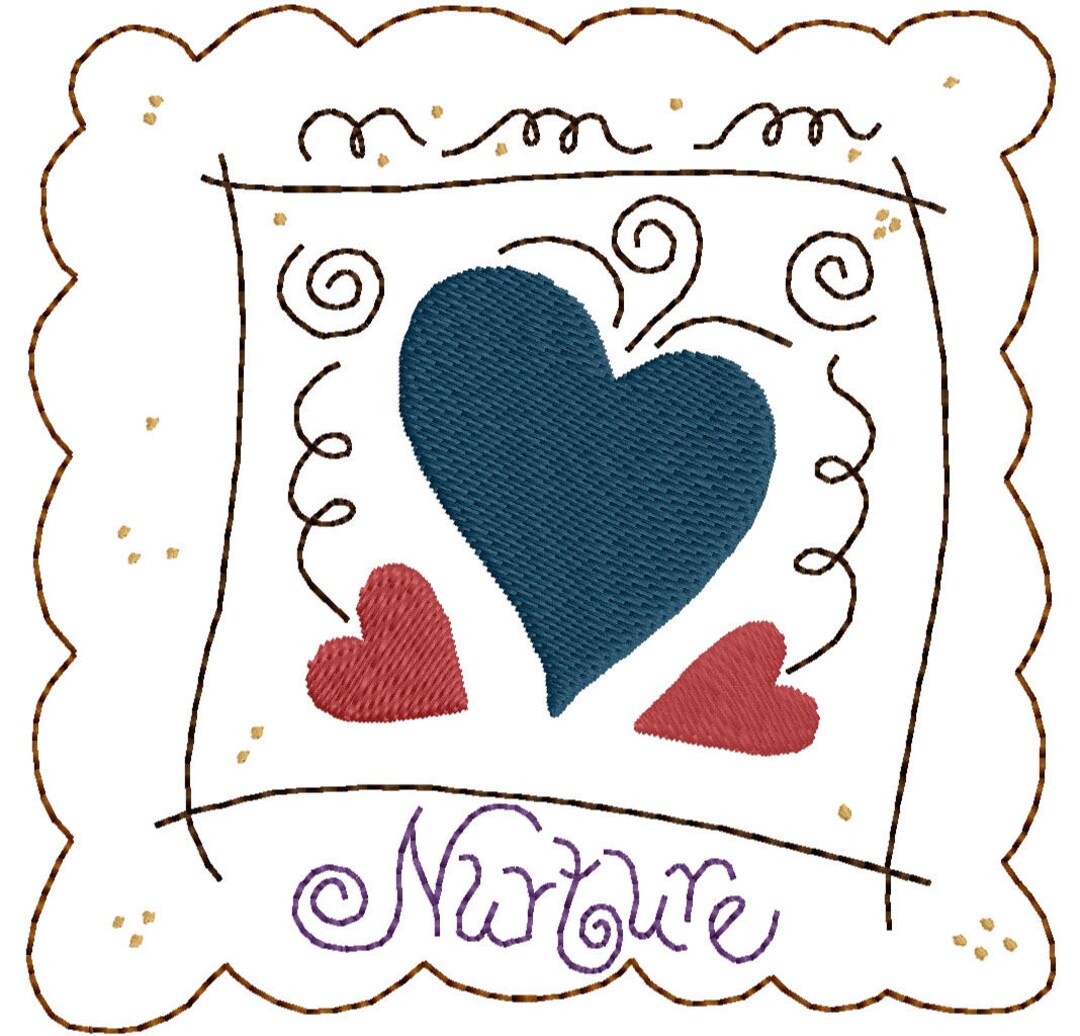 Nurture-fill Machine Embroidery Design - Etsy